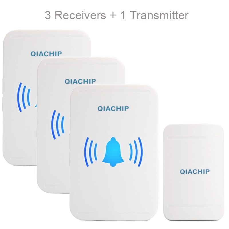QIACHIP Wireless Doorbell Waterproof Push Button S... – Vicedeal