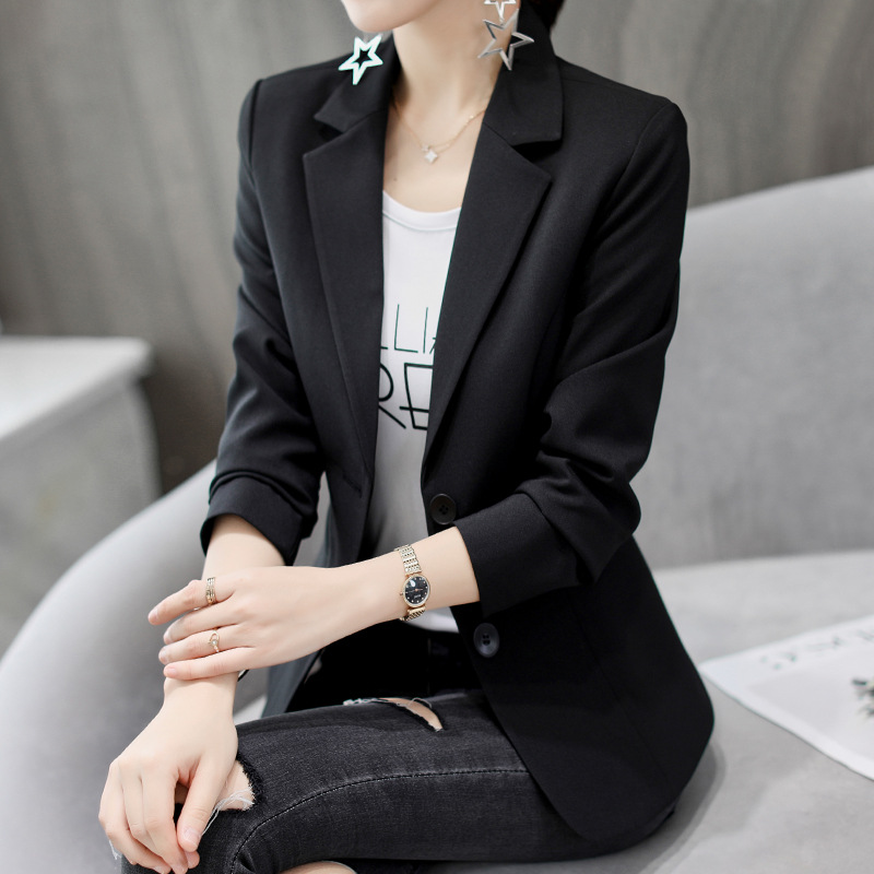Formal Office Lady Blazers Women Black White Slim ... – Grandado