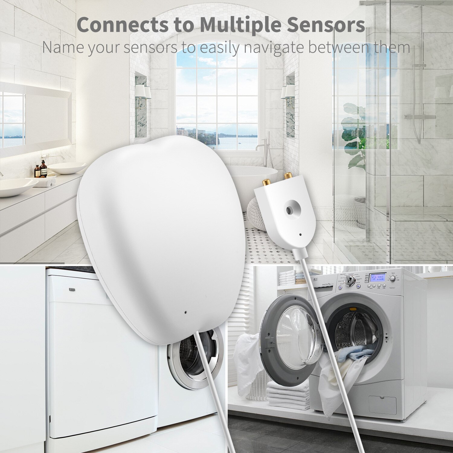 EJLINK Wifi Smart Water Leak Sensor App Remote Ala... – Grandado