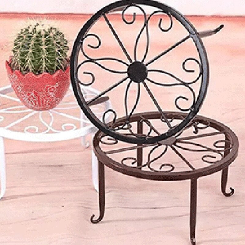 Indoor Flower Stand Wrought Iron Floor Flower Stan... – Grandado