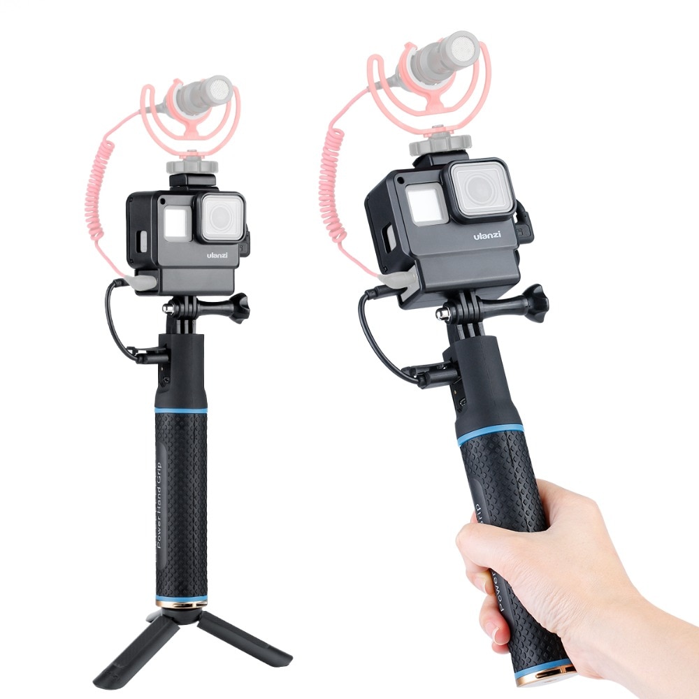 Für Gopro Käfig mit Power Bank Hand Grip Sport Kam... – Vicedeal