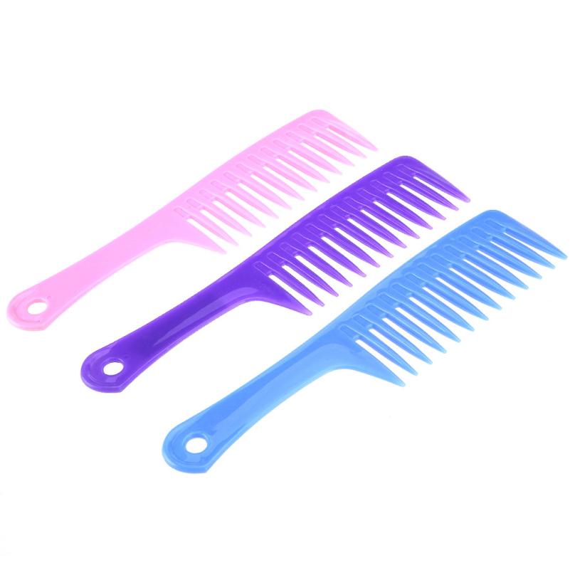 1PC Plastic Hair Comb Wide Teeth Salon Plastic Com... – Vicedeal