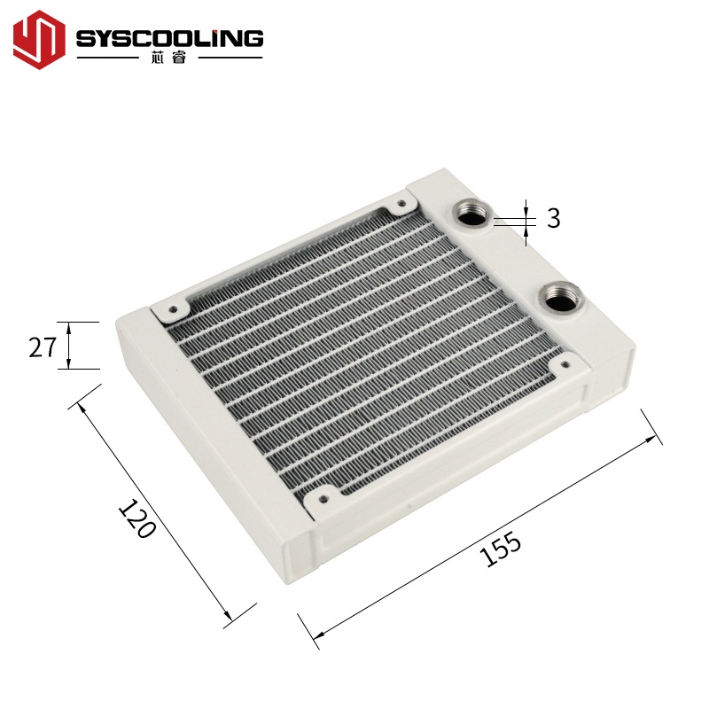 Syscooling white color radiator for water cooling ... – Grandado