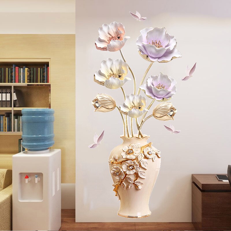 Tulpen Muursticker 3D Behang Vsco Meisje Room Deco... – Grandado