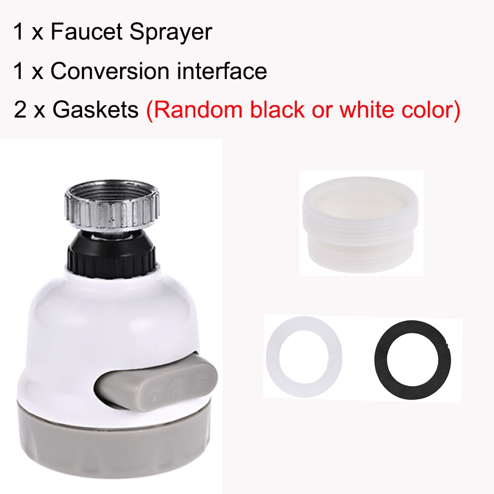 Kitchen Shower Faucet Tap 3 Levels Adjustable 360 ... – Grandado