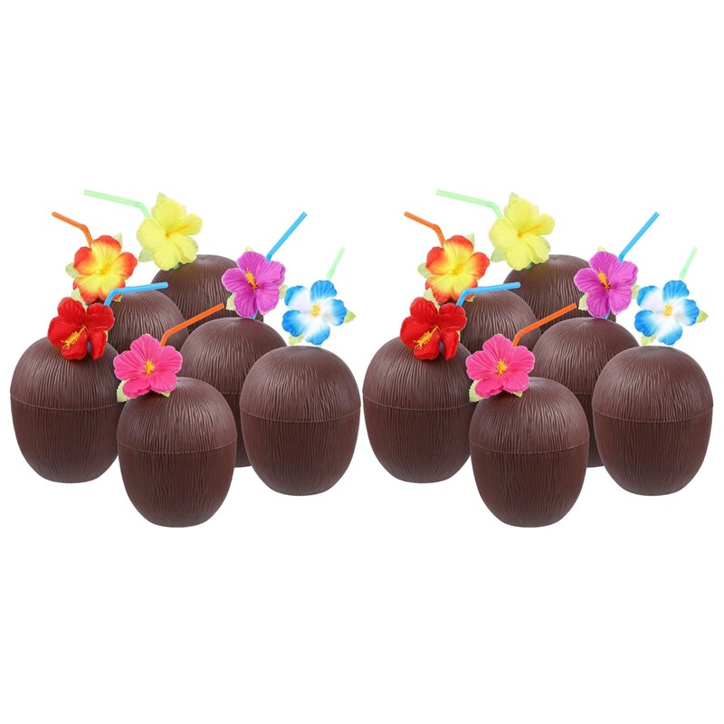 30 Pack Coconut Cups Hawaiian Luau Kids Party with... – Grandado