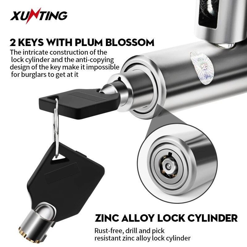 Xunting Bike Chain Lock with Lighter Weight and St... – Grandado