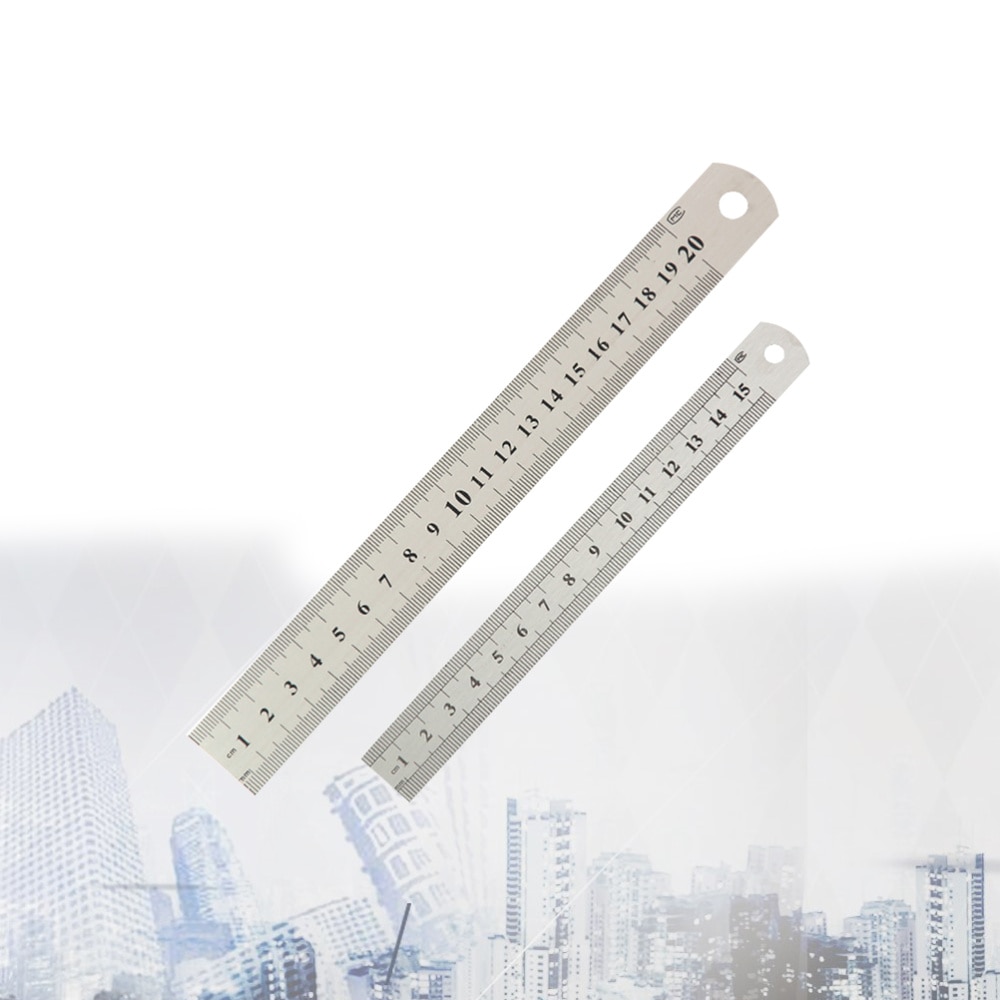 2pcs Simple Double Scale Straight Ruler Measure Ru... – Vicedeal
