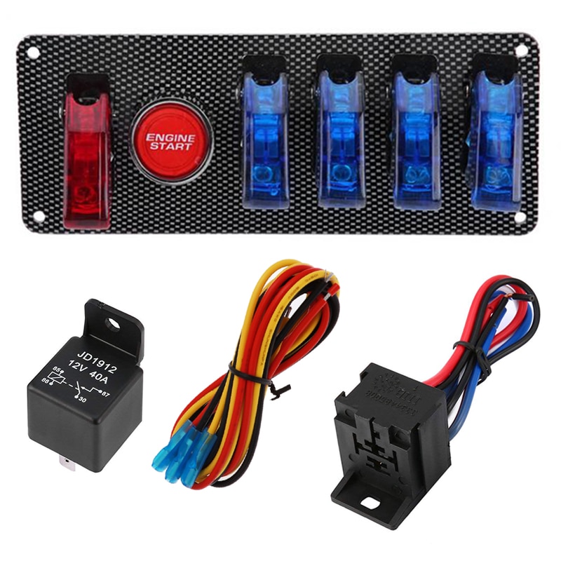 12V Ignition Button switch panel for racing car to... – Vicedeal