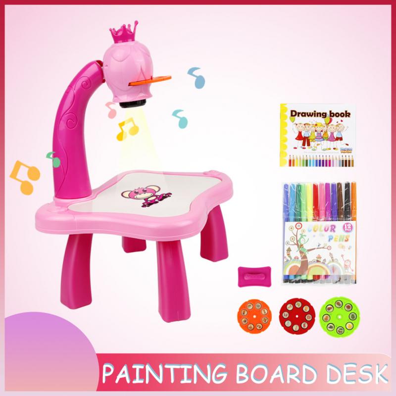 Kids Led Projector Art Drawing Table Board Desk Le... – Grandado