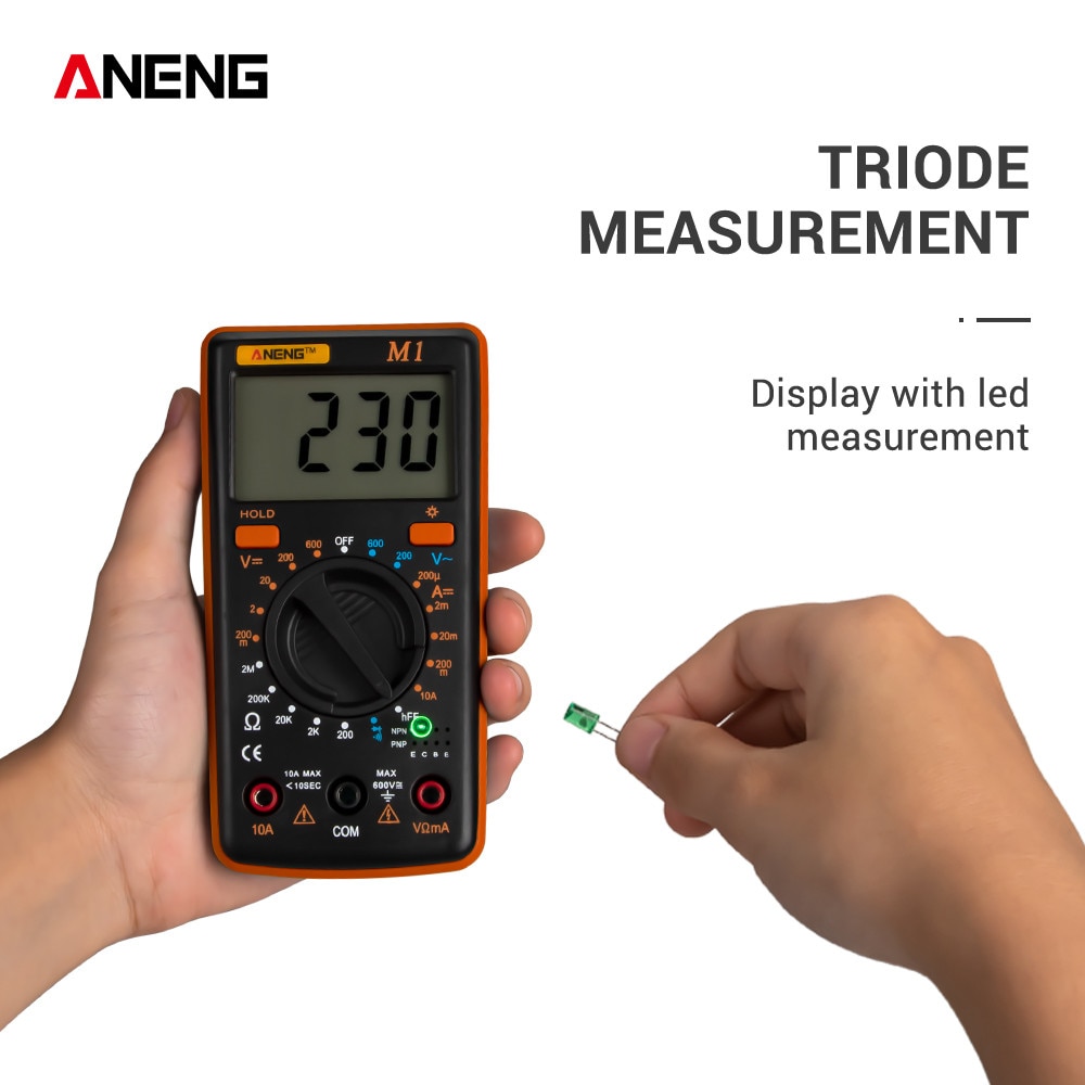 Aneng M1 Handheld Digitale Multimeter Lcd Backligh... – Grandado