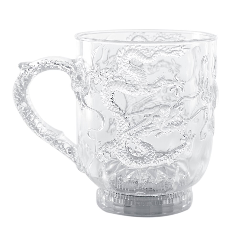 Plastic Glowing Glass Wine Beer Cup Dragon LED Mug... – Grandado