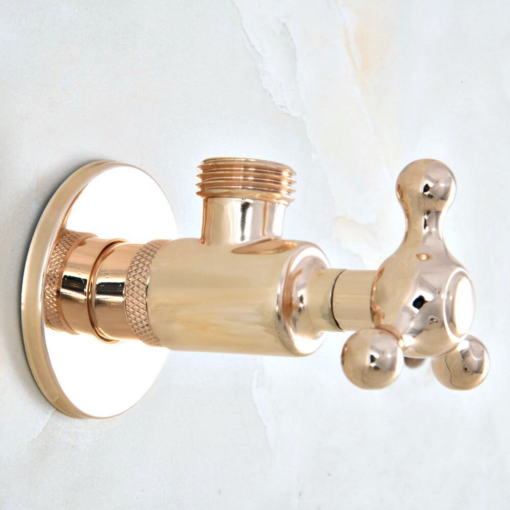 1Pcs Gold Color Brass Bathroom Faucet Angle Stop V... – Vicedeal