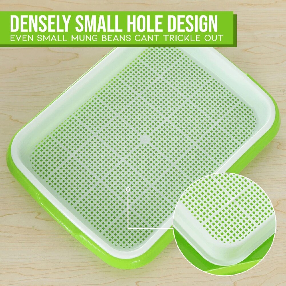 Bean Sprouts Double-layer Dishes Plate Seedling Tr... – Grandado