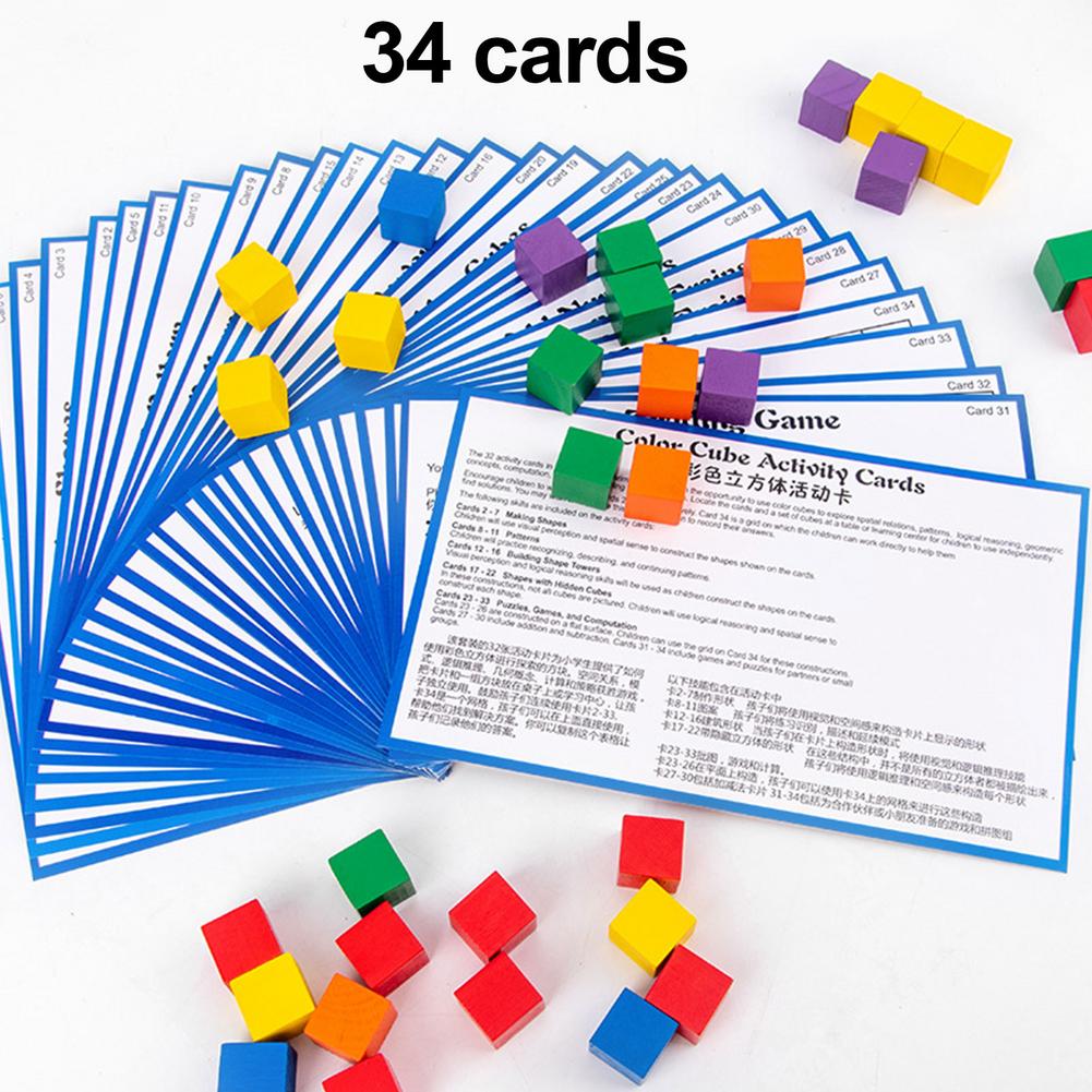 1 Set Wood Cubes Blocks Blank Dice DIY Products Sq... – Grandado