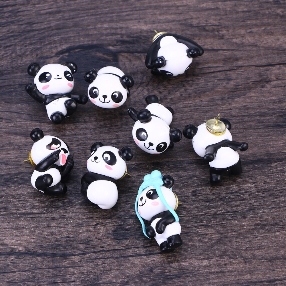 8 Pcs Drawing Pin Panda Adorable Exquisite Thumbta... – Grandado