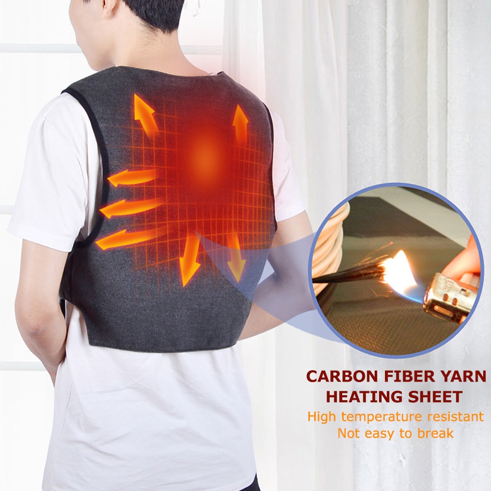unisex warming heated vest Heated USB Infrared Hea... – Vicedeal