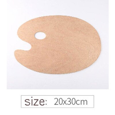 Wood Oval Square Oil Painting Palette Oil Paint El... – Grandado