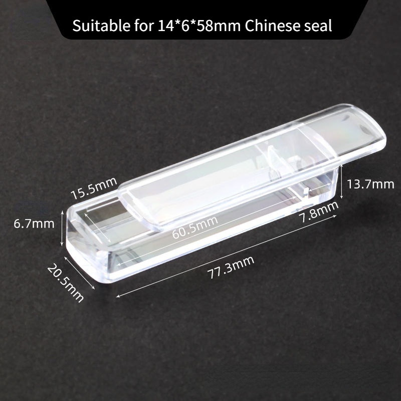 Portable Seal Boxes Square Acrylic Plastic Chinese... – Grandado