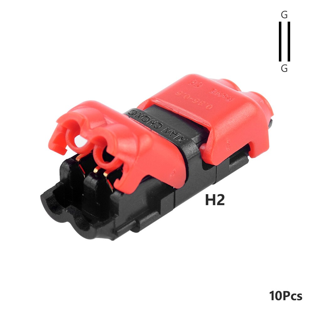 10Pcs Quick Electrical Cable 1/2 Pin I T Type conn... – Grandado