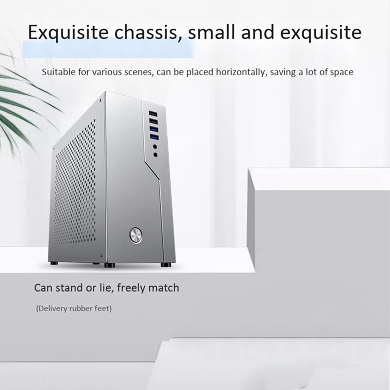 Mini ITX Computer Case All Aluminum Soft HTPC Offi... – Grandado