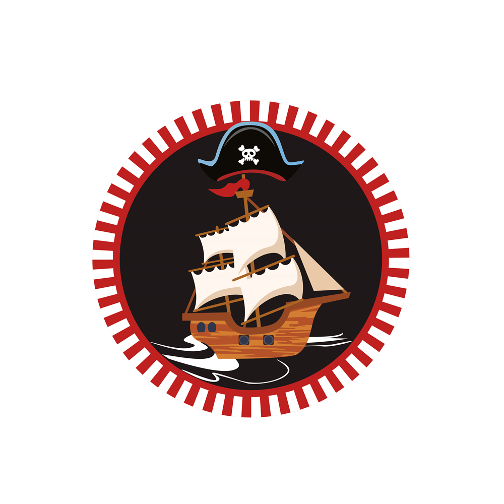 10pcs Cartoon Caribbean Pirates Theme Dessert Cake... – Grandado