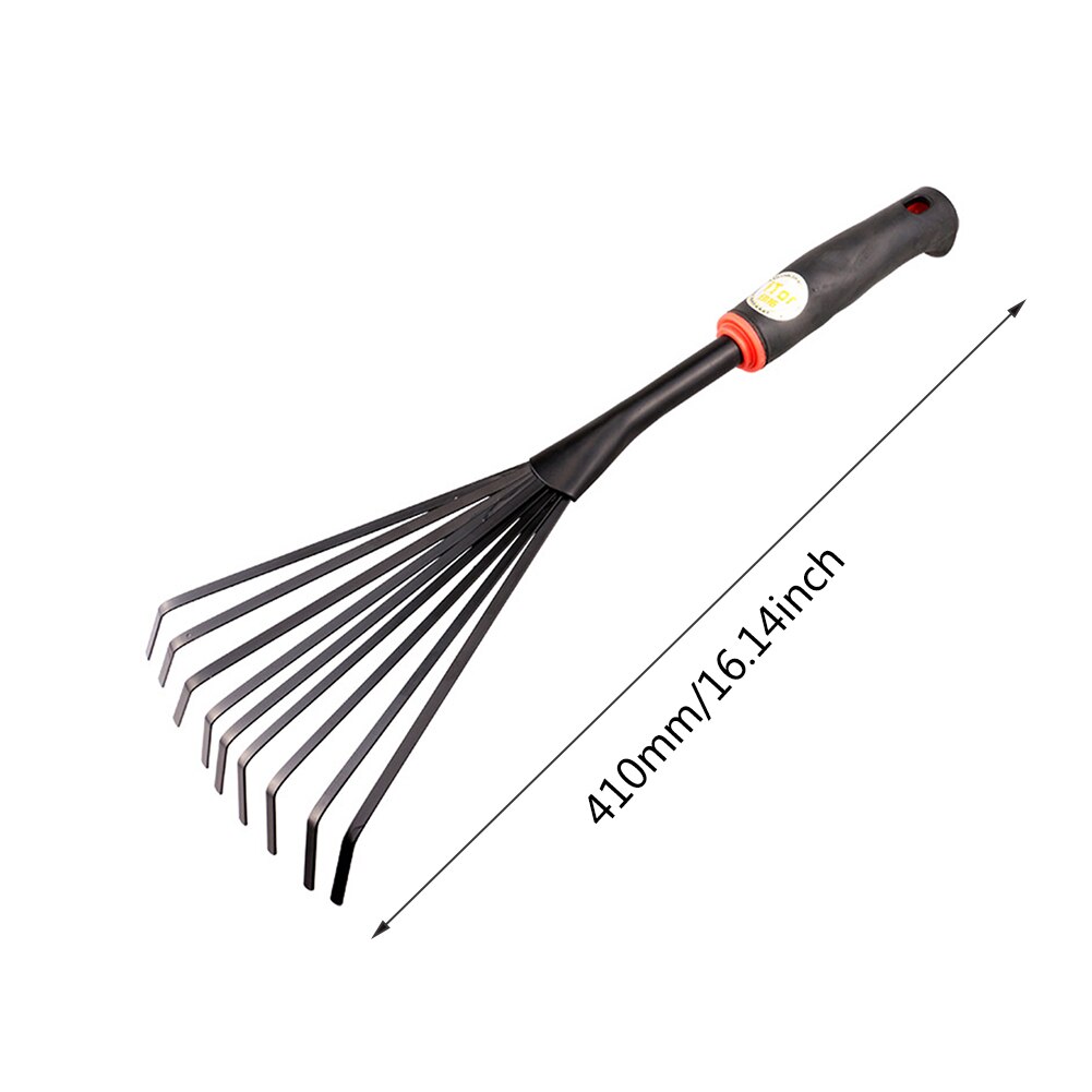 16inch 9 Root Tool Cast Iron Lawn Garden Rake Rust... – Grandado
