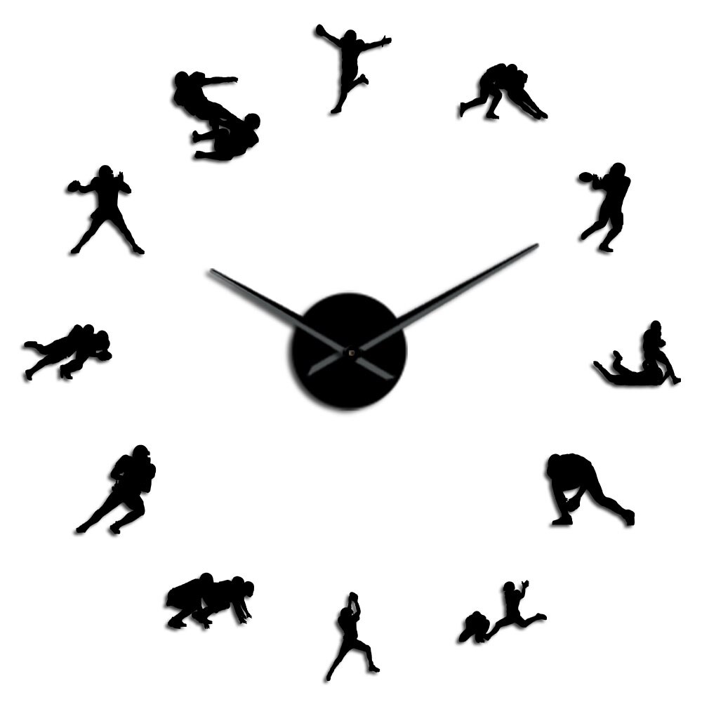 American Football Modern Large Wall Clock Rugby Wa... – Grandado