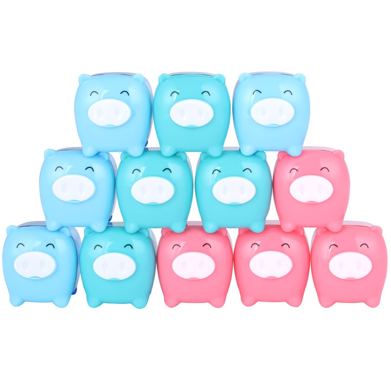 Deli Cute mini pig Pencil Sharpener Color manual p... – Grandado