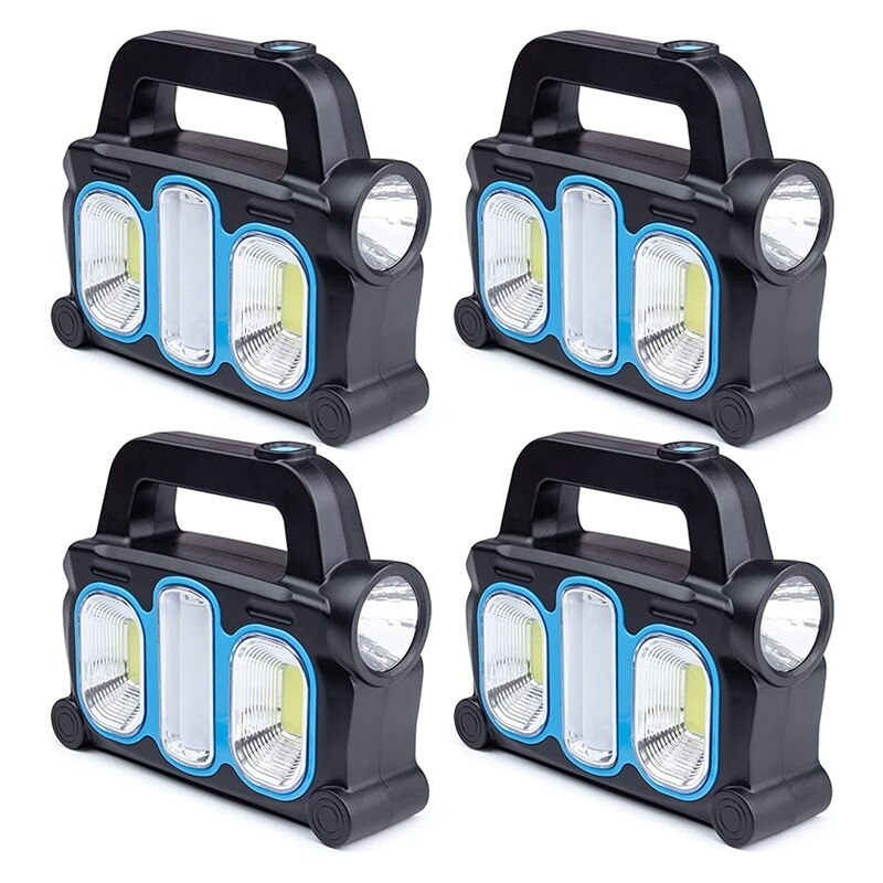 GTBL 4 Pack 3 in 1 Solar USB Rechargeable COB LED ... – Vicedeal