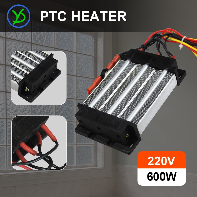220V AC DC Insulated Thermostatic PTC heater ceram... – Vicedeal