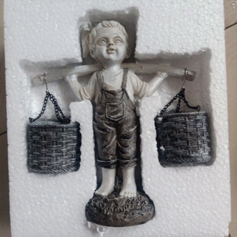 Garden Little Girl Statue Girl Resin Ornaments Lit... – Vicedeal