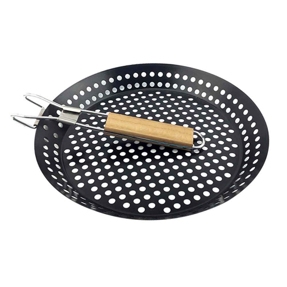 Stainless Steel Small Round Grill Plate With Large... – Grandado