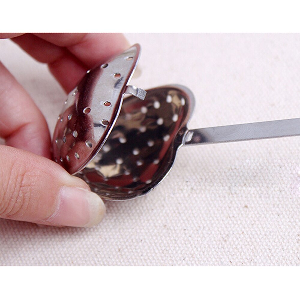 Stainless Steel Tea Filter Heart-Shaped sugar Clip... – Vicedeal