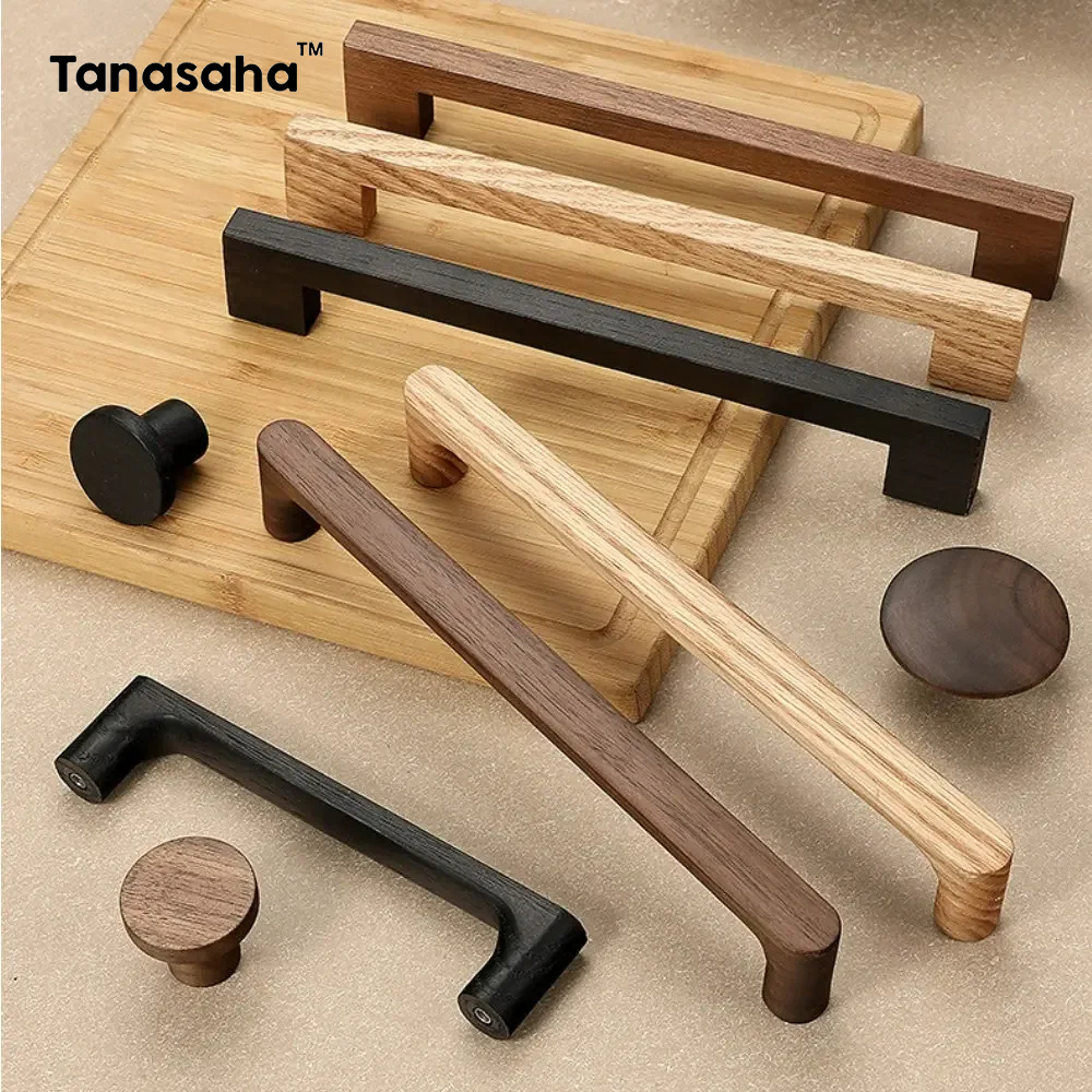 Wooden Cabinet Door Handle Cupboard Door Knob and ... – Grandado