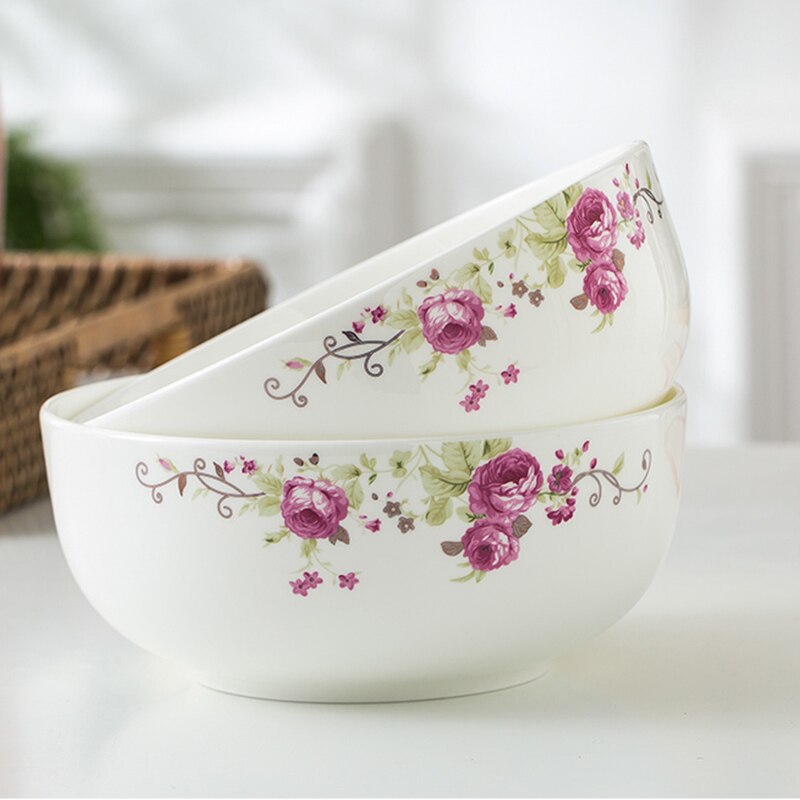 Bone porcelain Bowl Household 5/6/7 inch Rice Bowl... – Grandado