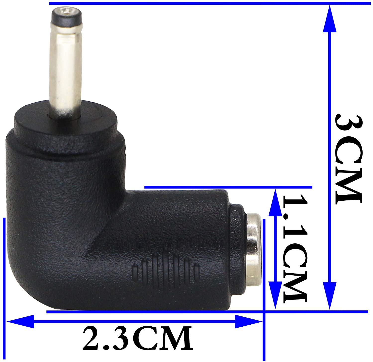 2Pack DC3.0x1.1mm Mannelijke 90 Graden Hoek Te DC5... – Vicedeal