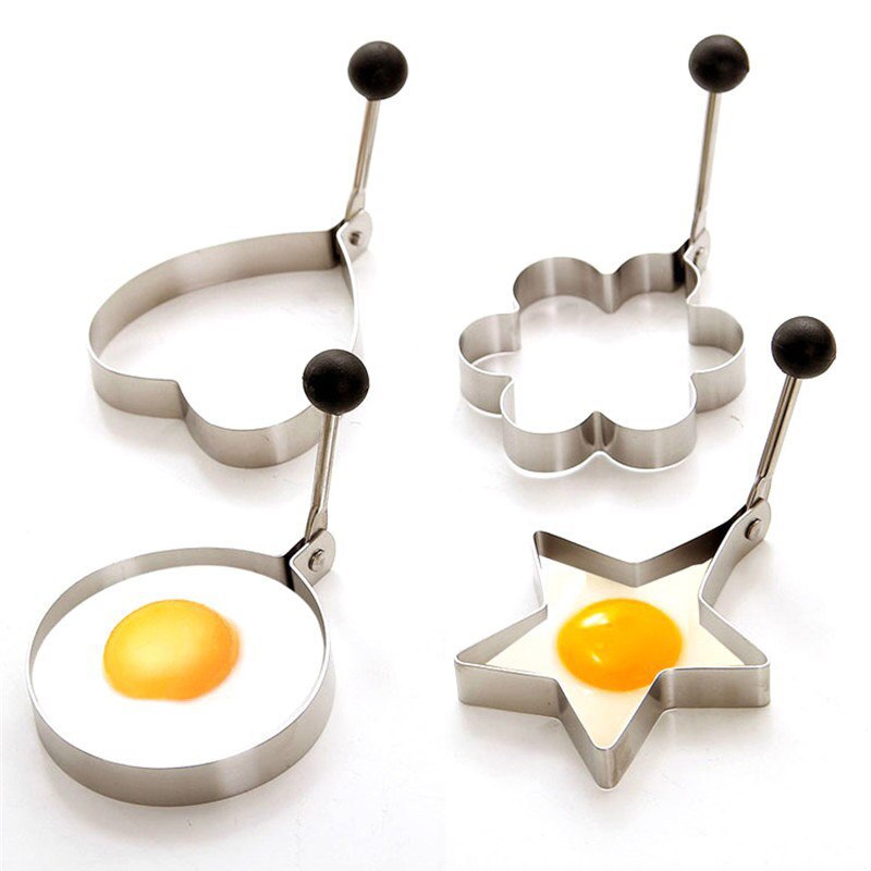 4PCS/LOT Poached Egg Mould Heart Pancake Molds Cra... – Grandado