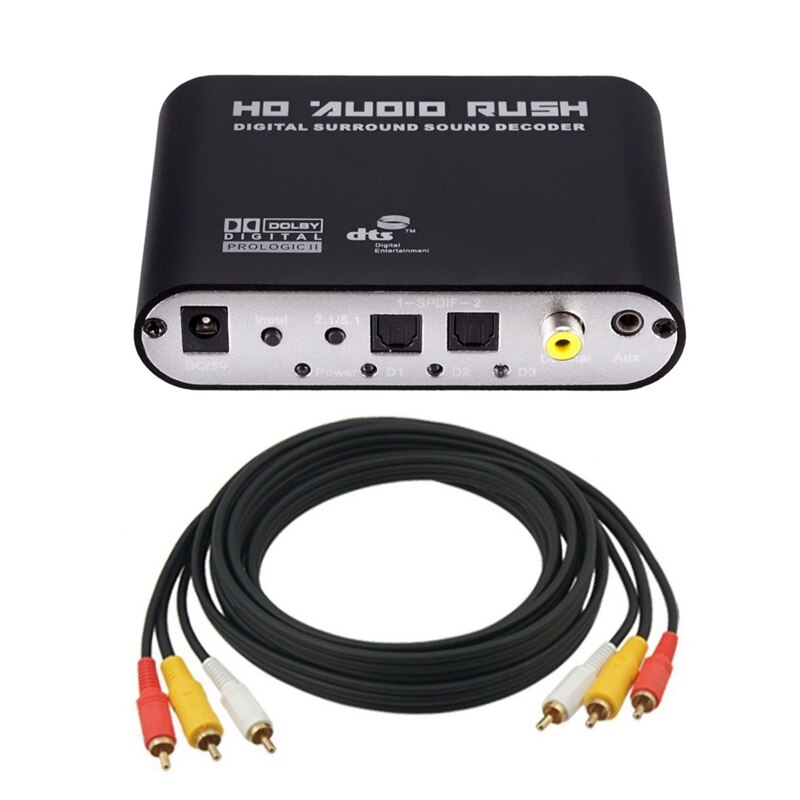 1Pcs 3 Rca Male Naar 3 Rca Male M/M O Kabel Cord 3... – Vicedeal