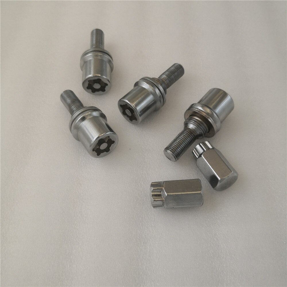 Chrome Anti-theft Wheel Screw Bolt Lock Nut Key Ad... – Grandado