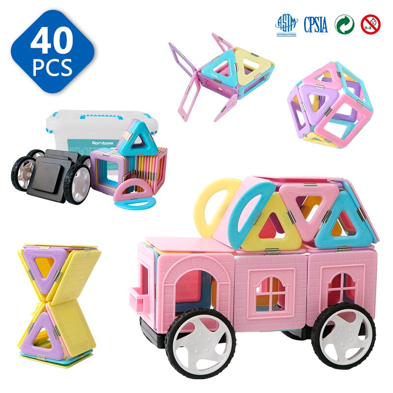 Big Size 40PCS Magnetic Construction Set Model &am... – Grandado