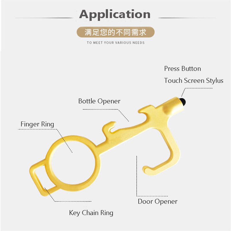 10 stuks hygiëne hand edc deuropener antimicrobiël... – Grandado