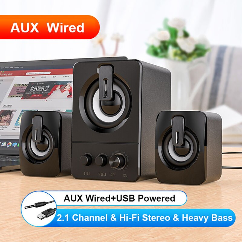 Wired Wireless Computer Combination Speakers Bluet... – Vicedeal