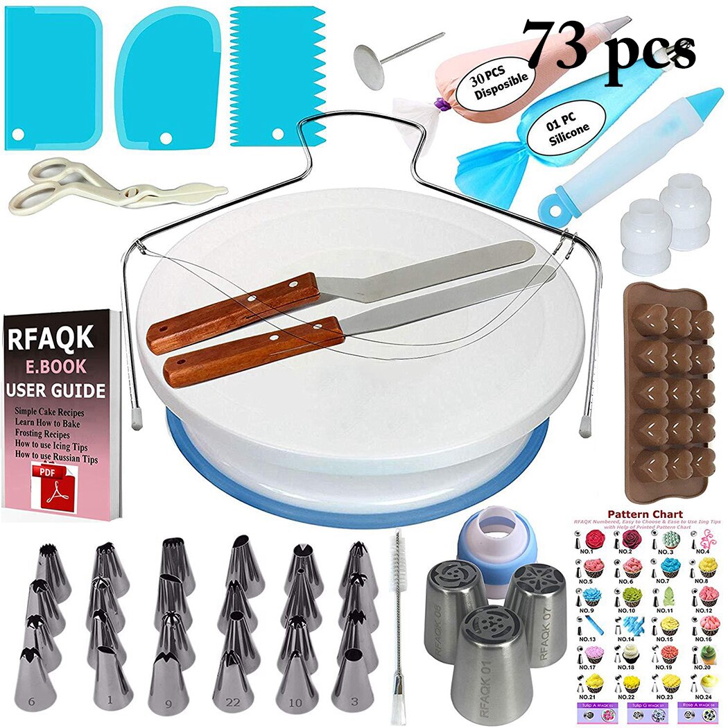 73 Stks/set Taart Draaitafel Taart Decoreren Geree... – Grandado