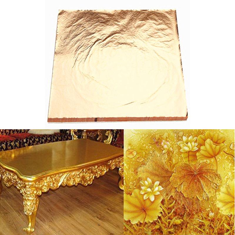 Gold Gilding Craft Paper 14*14cm Ceiling Home Deco... – Grandado