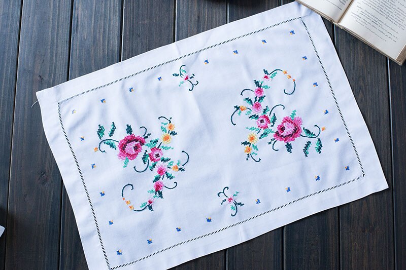 Retro Embroidery Table Place Mat Pad Cloth Pot Cup... – Grandado