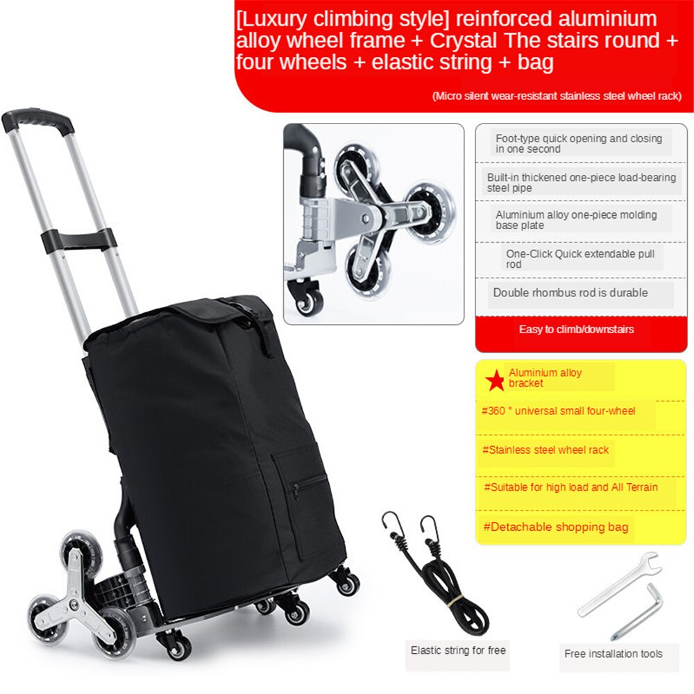 B-LIFE Stair Climber Trolley Portable Folding Gard... – Grandado