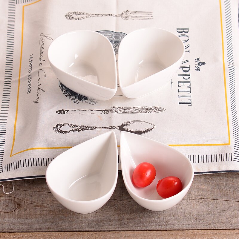 set of 8pcs ceramic pudding bowl, water shape bowl... – Grandado