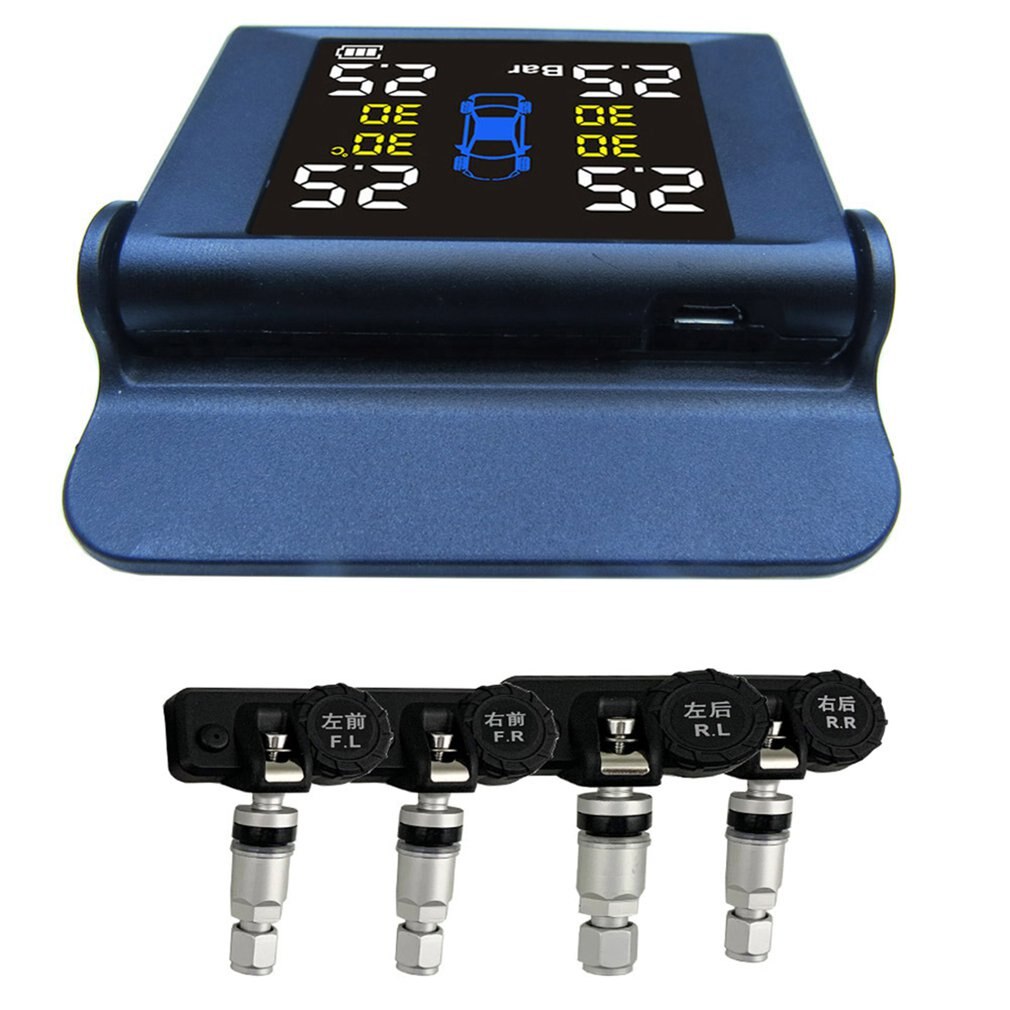 Large Screen Solar Wireless Tire Pressure Monitor ... – Grandado