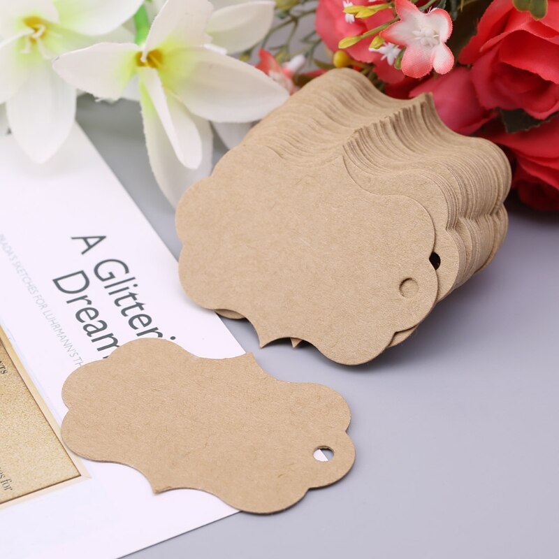 50x Wedding Invitations Card Kraft Paper Craft Fav... – Vicedeal